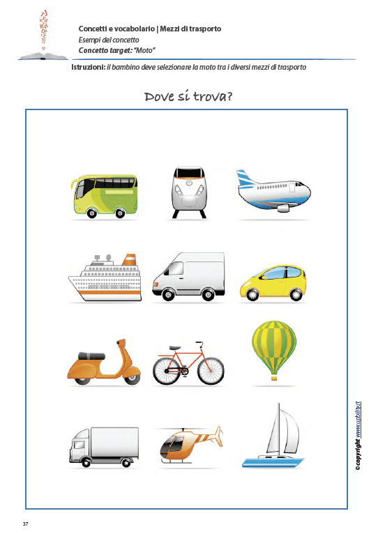 Concetti e vocabolario | MEZZI DI TRASPORTO – Edizioni Upbility
